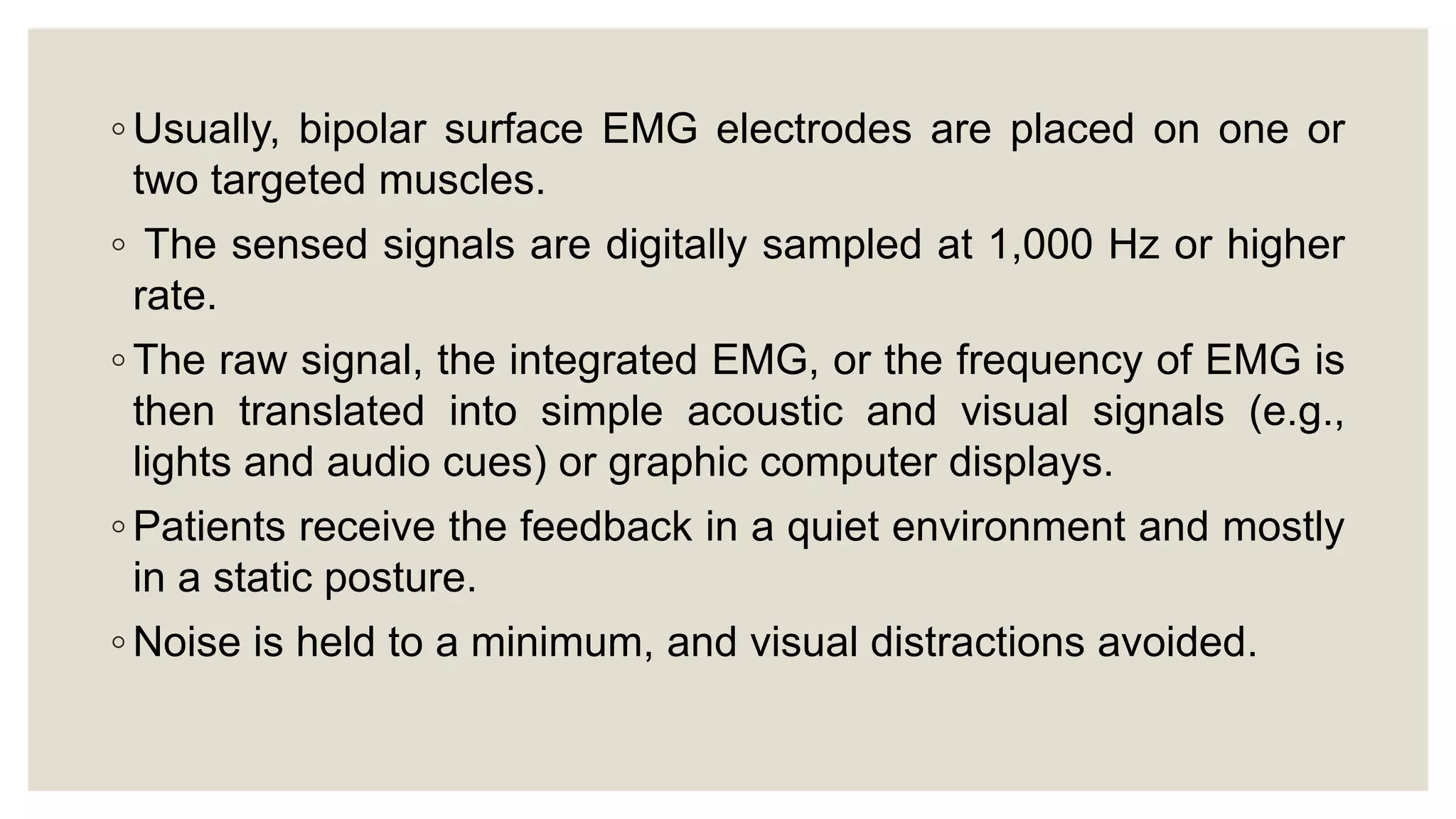 Biofeedback in neurorehabilitation by arfa sulthana | PPTX