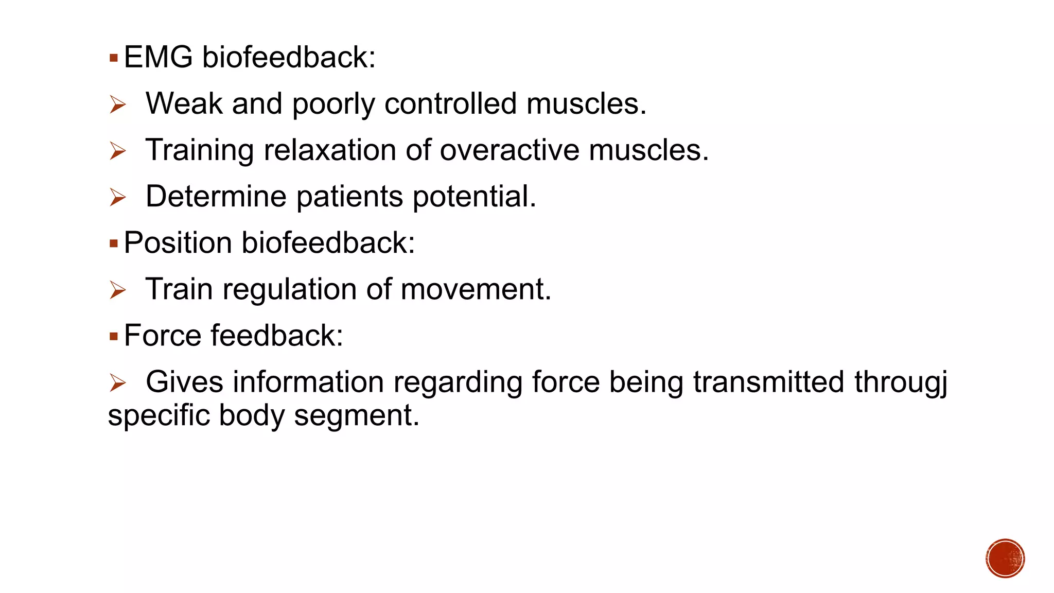 Biofeedback in neuro rehabilitation by shiva prasad | PPTX