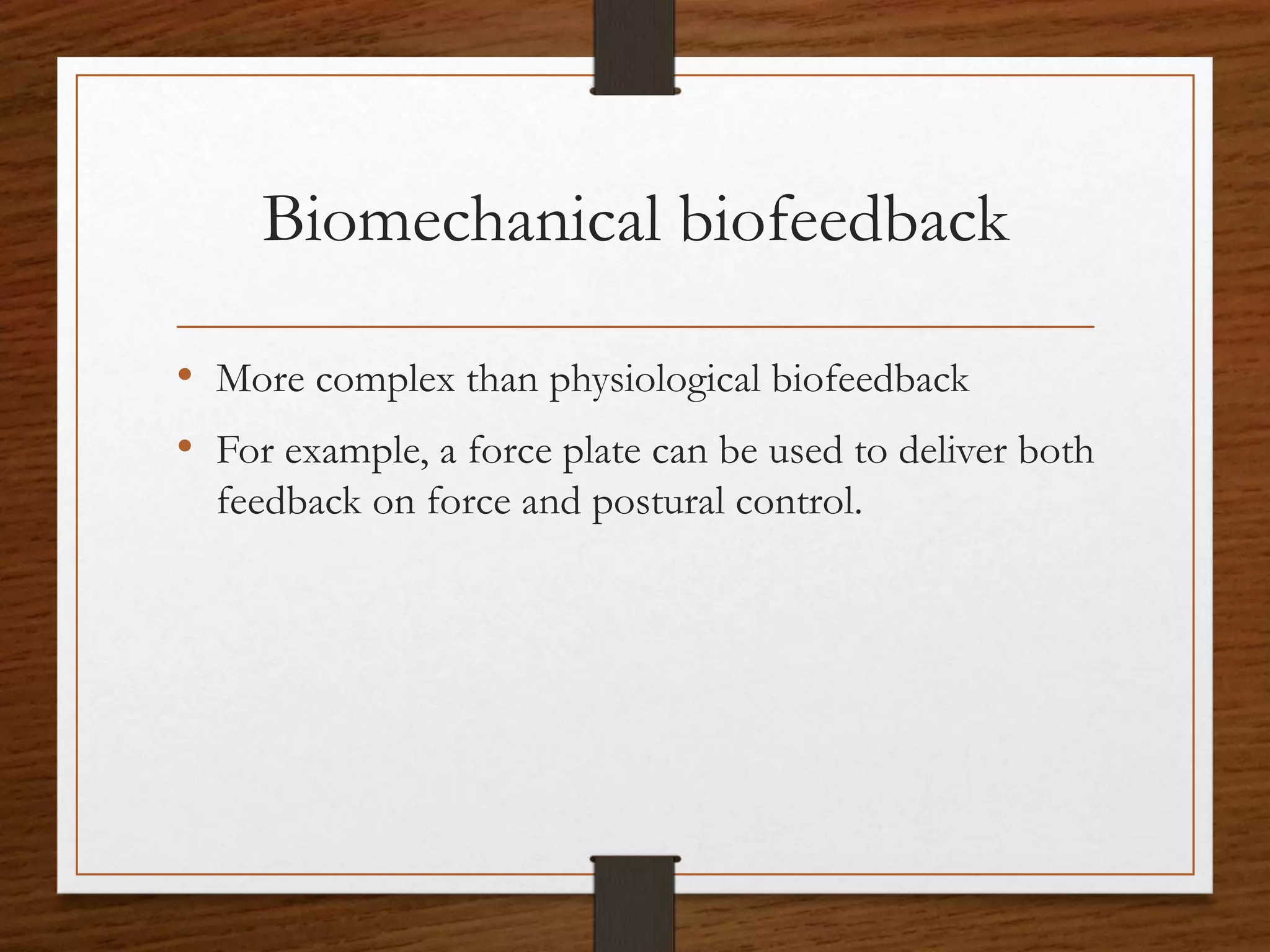 Biofeedback in rehabilitation | PPTX