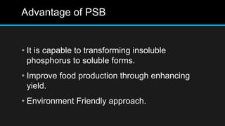 PRODUCTION TECHNOLGY FOR BIOAGENTS AND BIOFERTILISZER | PPTX