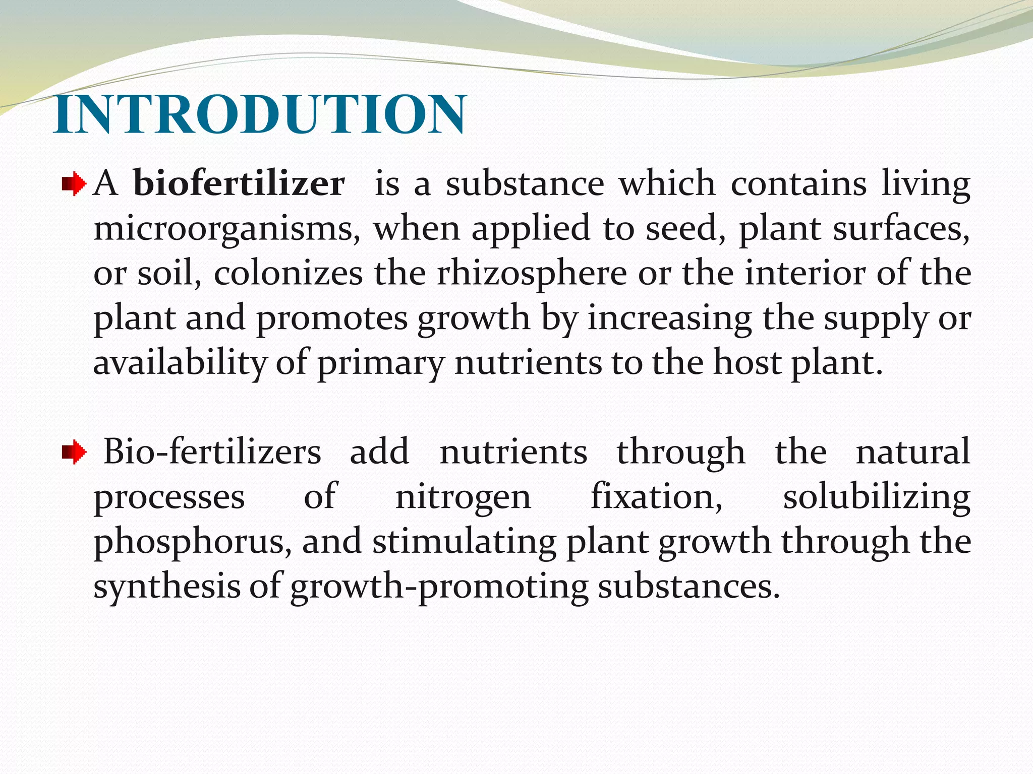 Biofertilizer | PPTX