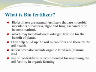 Biofertilizer | PPTX