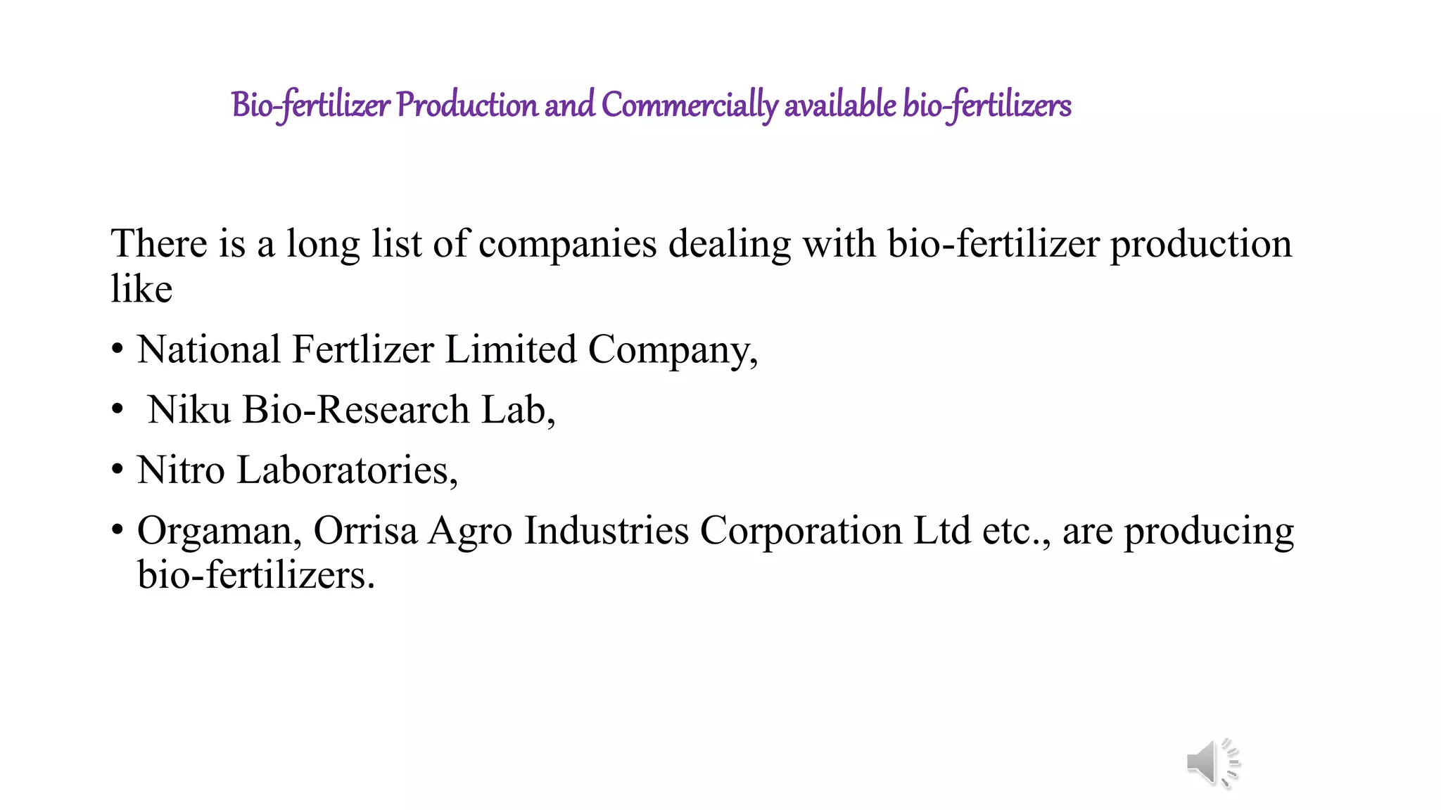 Biofertilizer | PPTX