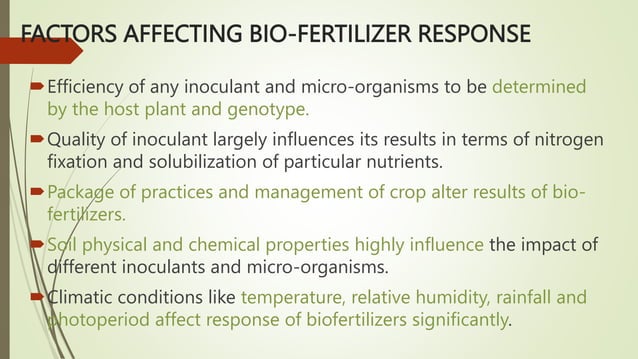 BIOFERTILIZERS USES AND ITS BENEFITS TO ENVIRONMENT .pptx