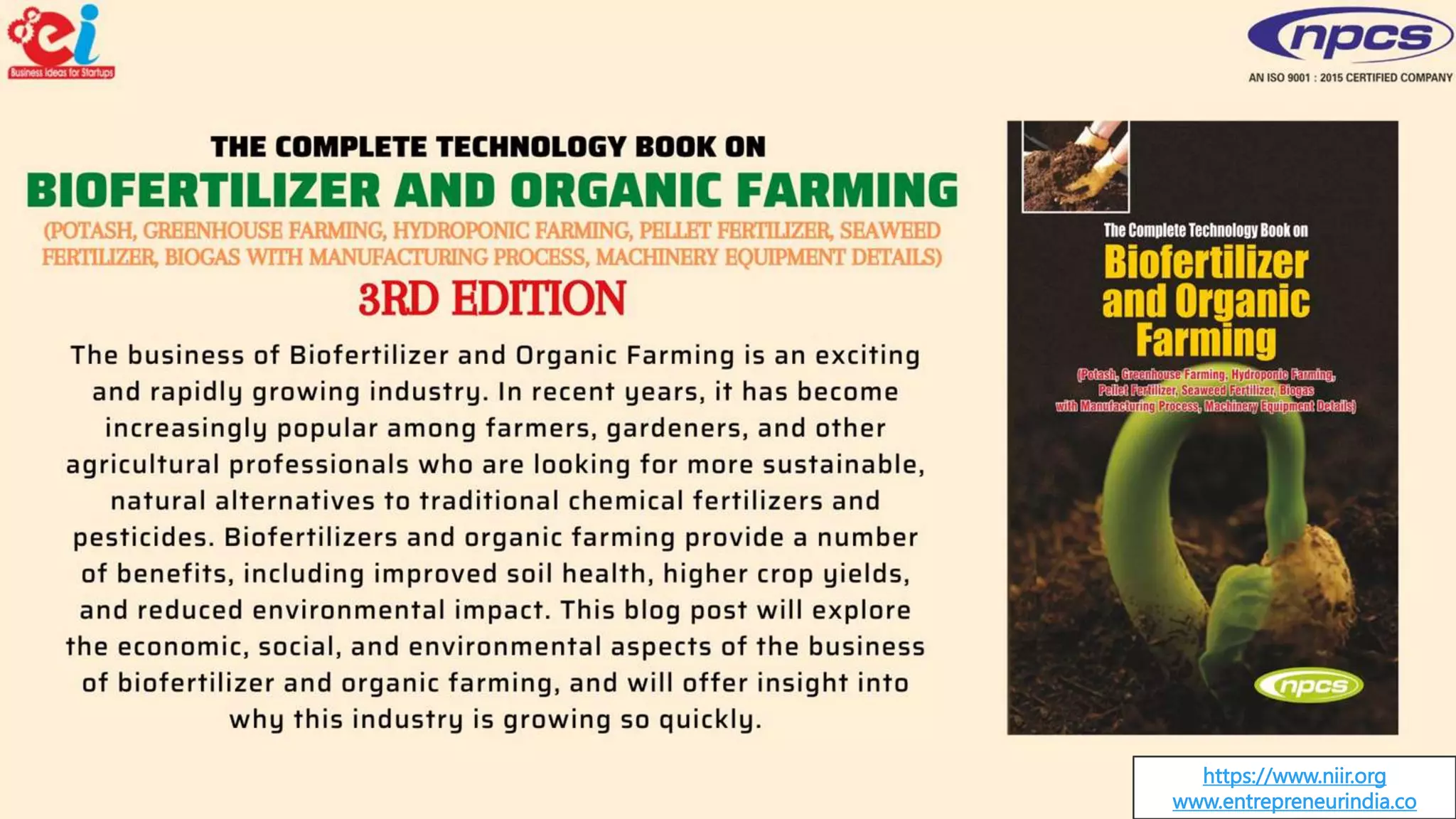 The Complete Technology Book on Biofertilizer and Organic Farming ...