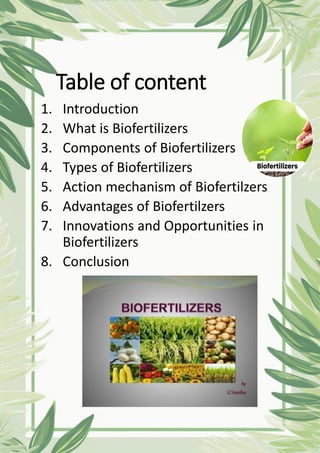 Biofertilizer : Harnessing Nature's Power, Exploring Biofertilizers | PDF