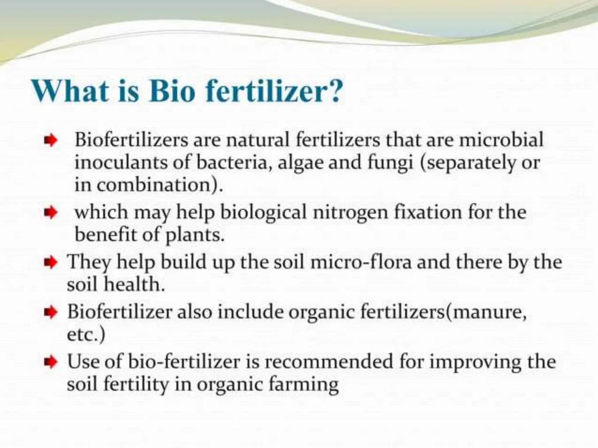 Types of Biofertilizer in Agriculture Sector | PPT