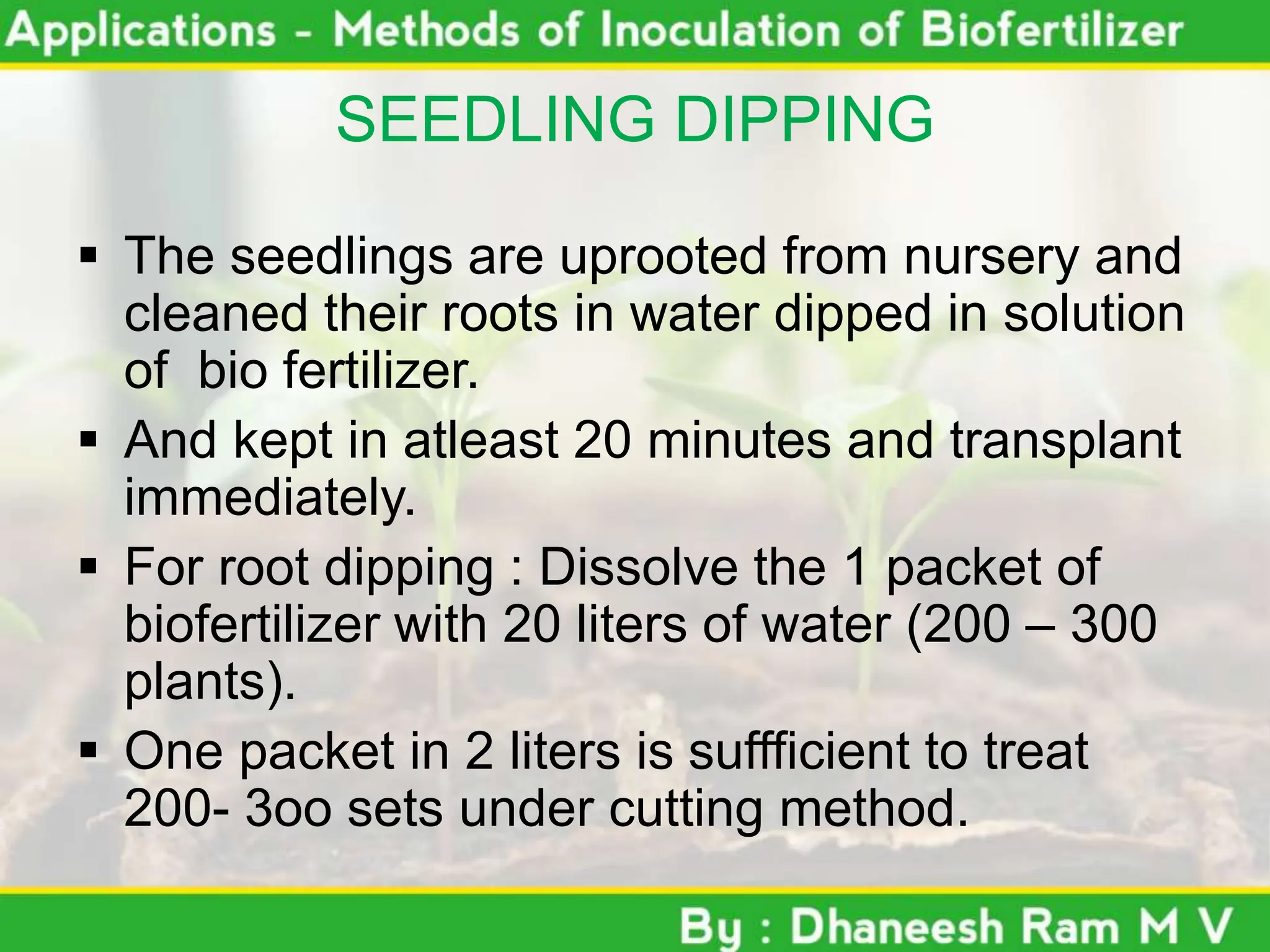 Application and evolution techniques of crop response to bio ...