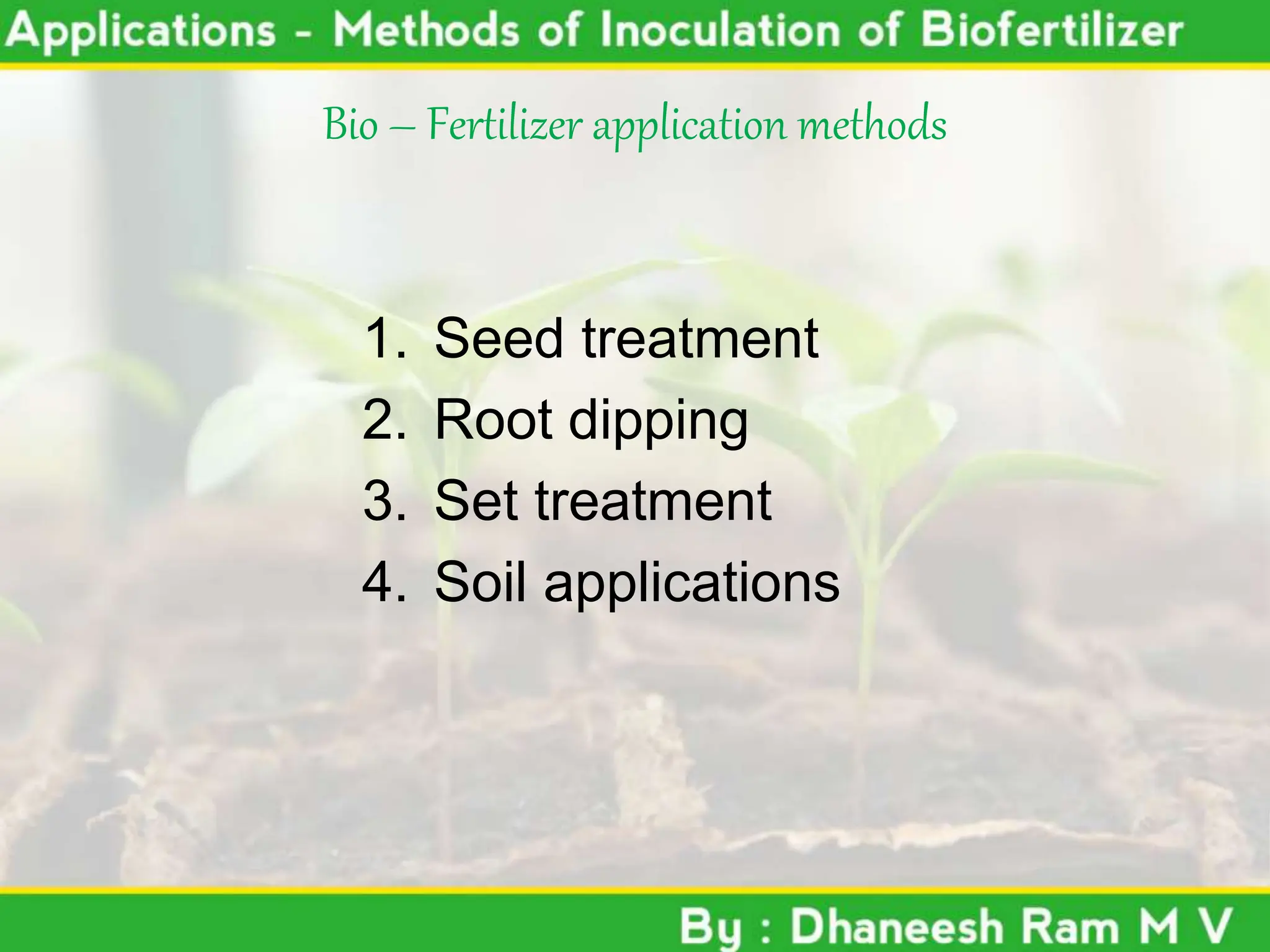 Application and evolution techniques of crop response to bio ...