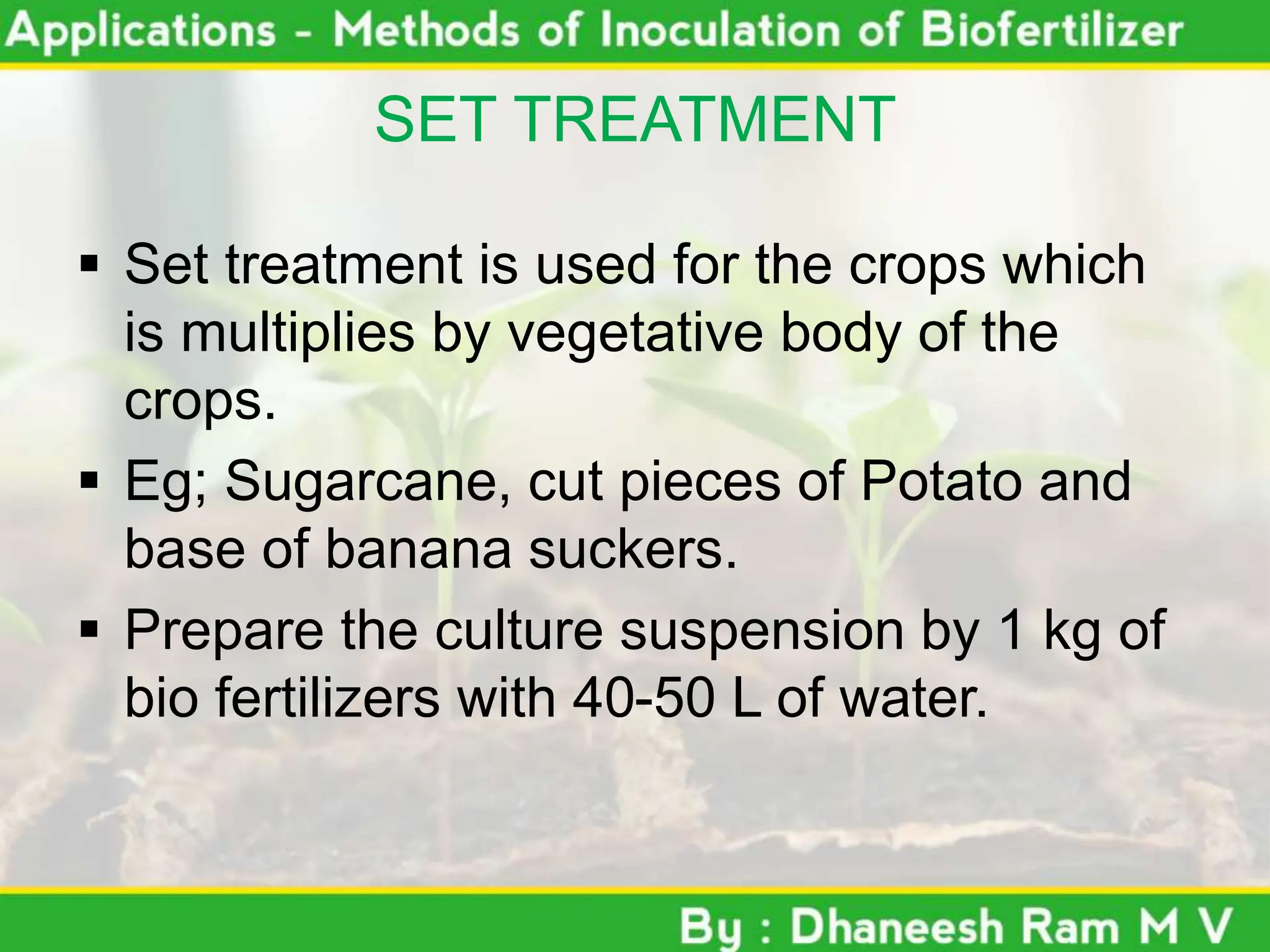 Application and evolution techniques of crop response to bio ...