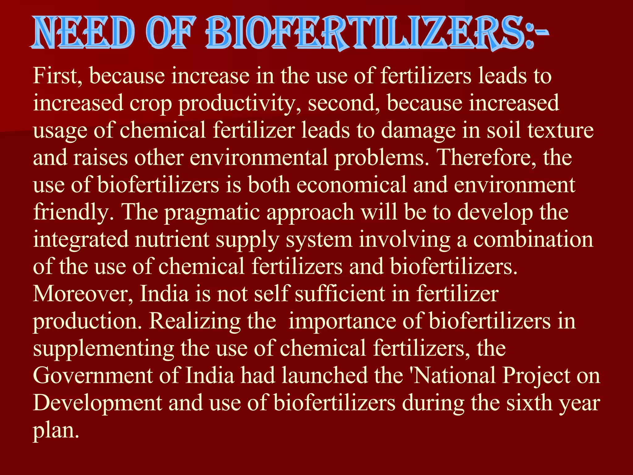Biofertilizers | PPT