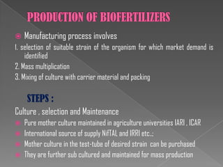 Biofertilizers - Importance | PPTX | Agriculture | Industries