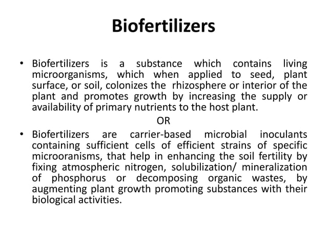 Biofertilizers types and application .pdf