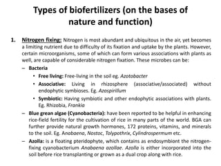 Biofertilizers types and application .pdf