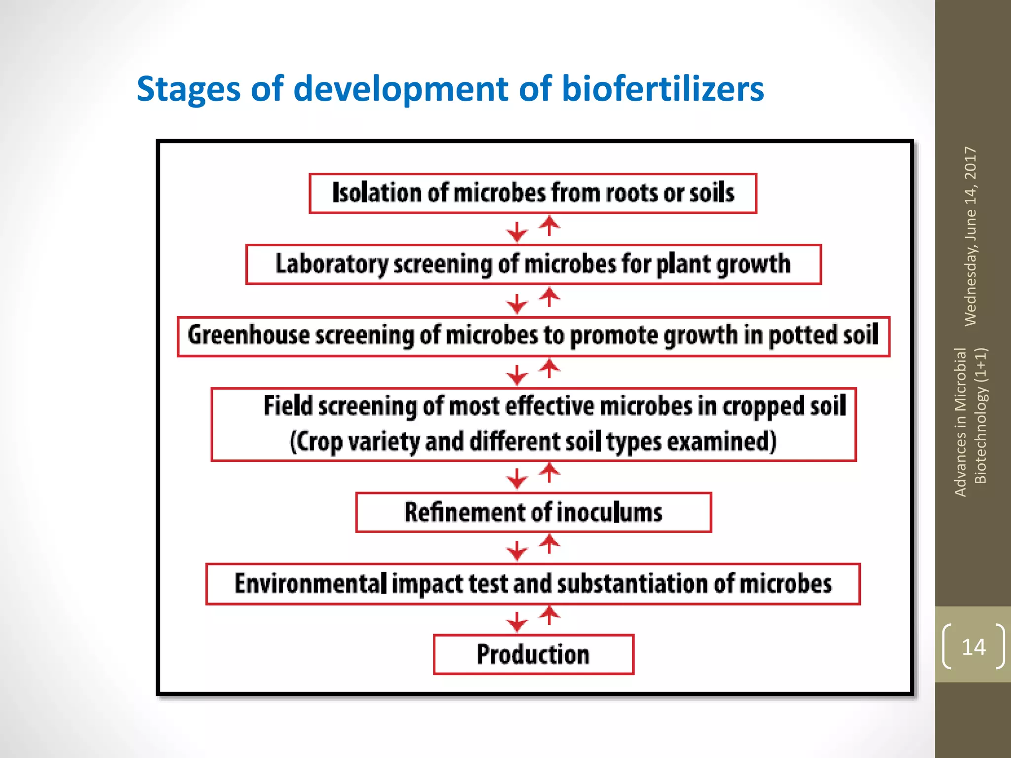 Biofertilizers production and their applications | PPTX