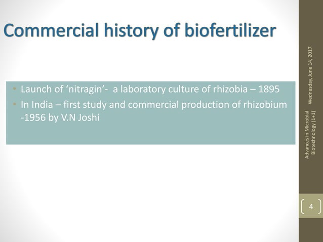 Biofertilizers production and their applications | PPTX