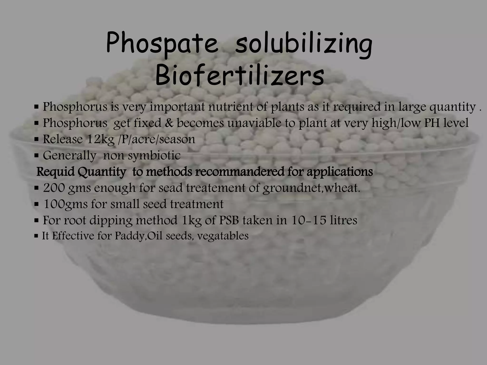 Biofertilizers slide share by ssk | PPTX