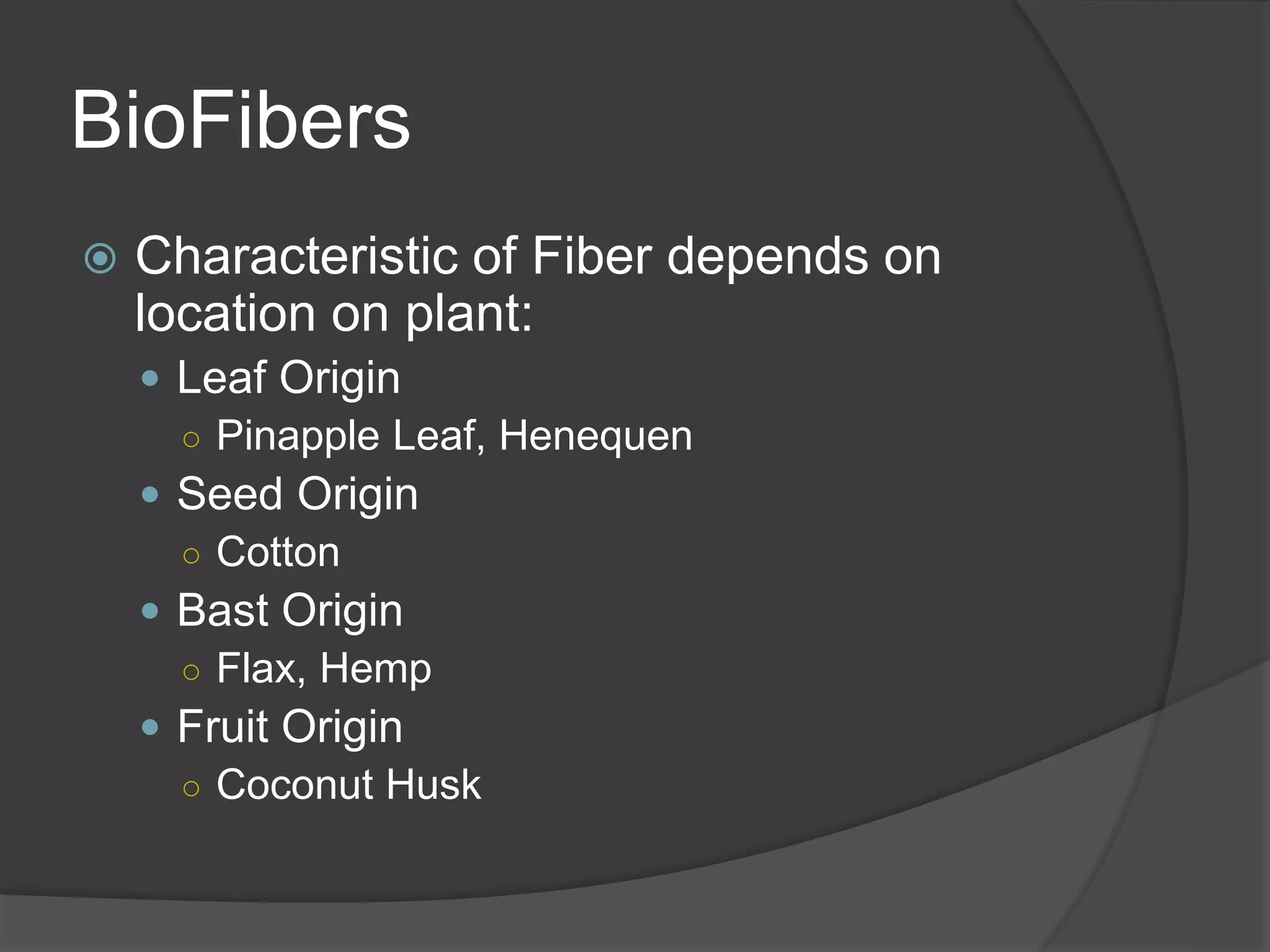 Biofibres, biodegradable polymers and biocomposites | PPTX