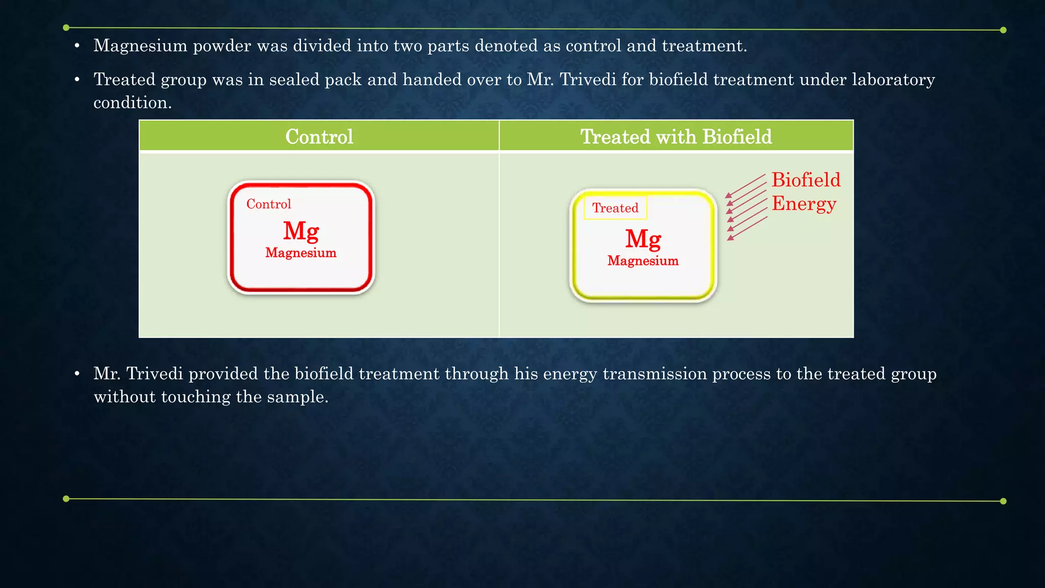 Biofield impact on Atomic and Physical Characteristics of Magnesium | PPT