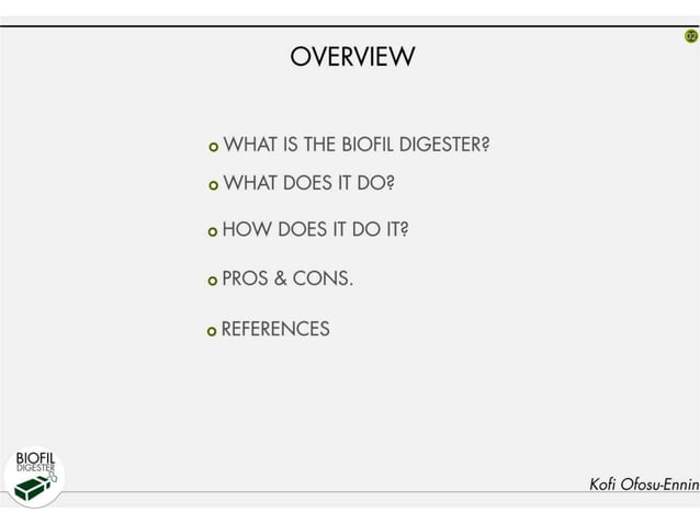 Biofil Digester | PPT