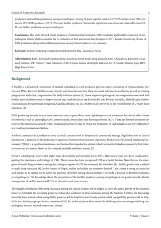 Biofilm-and-Extended-Spectrum Beta Lactamase(ESBL) | PDF