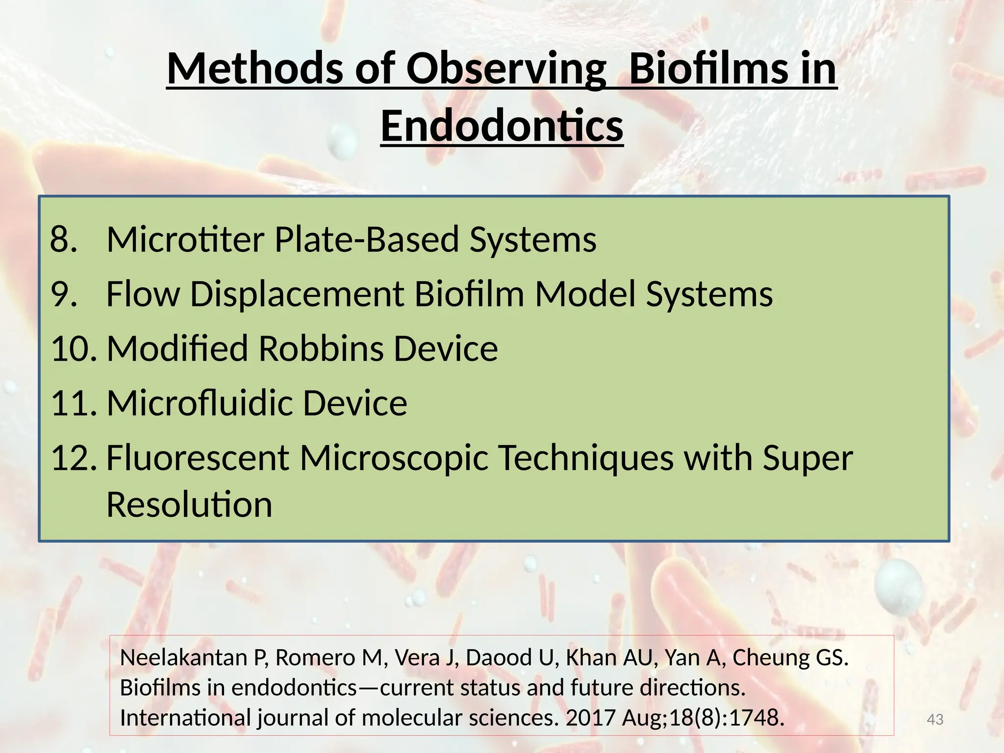 biofilm and its significance in endodontics.pptx | Dental Health | Diseases and Conditions