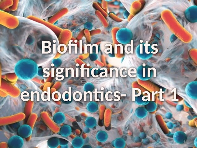 biofilm and its significance in endodontics.pptx | Dental Health | Diseases and Conditions
