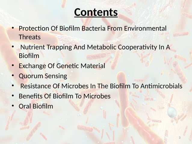 biofilm and its significance in endodontics.pptx | Dental Health | Diseases and Conditions