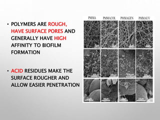 Bacterial Biofilm formation on different biomaterials | PPT