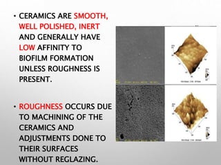 Bacterial Biofilm formation on different biomaterials | PPT