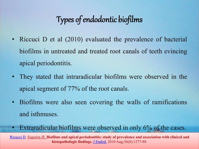 Endodontic Biofilms and management..pptx | Dental Health | Diseases and Conditions