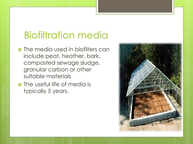 Biofilters for control of air pollution | PPTX
