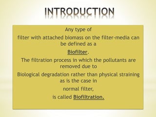 Biofiltration | PPTX