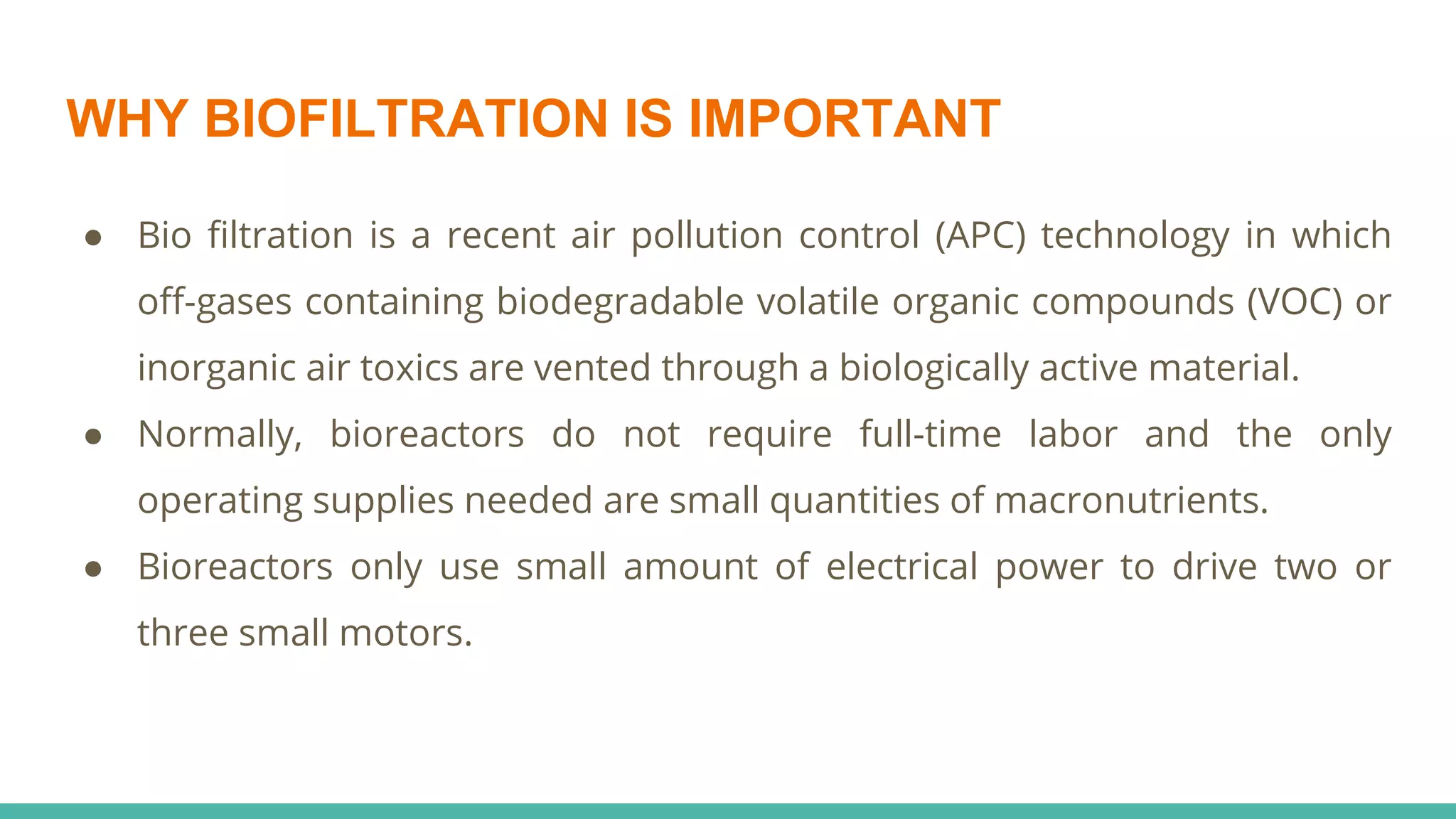 Biofiltration | PPTX