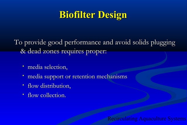 Biofiltration nitrification design overview | PPT