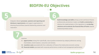 BIOFIN-EU: Project Overview (General Presentation) | PDF