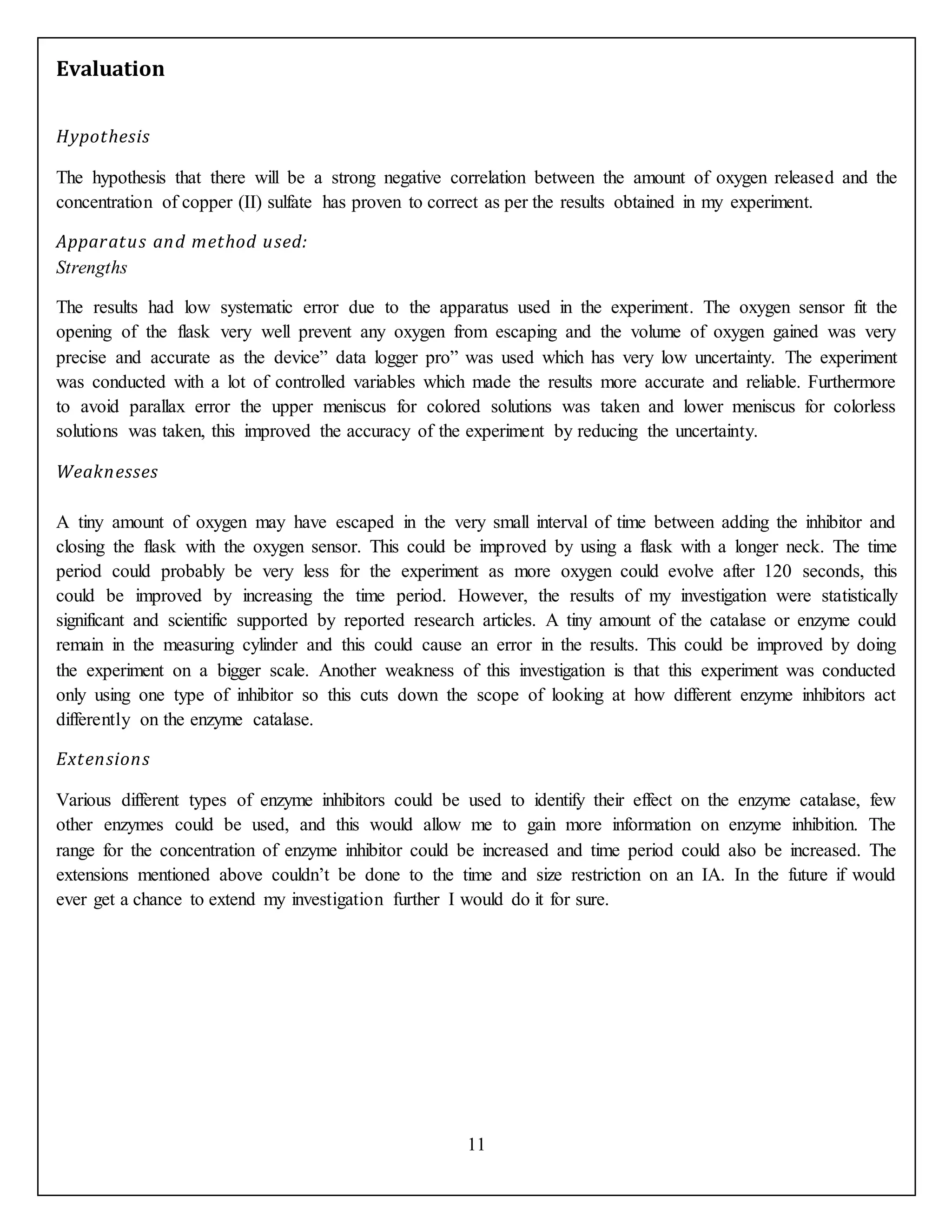 Biology internal assessment ibdp | DOCX