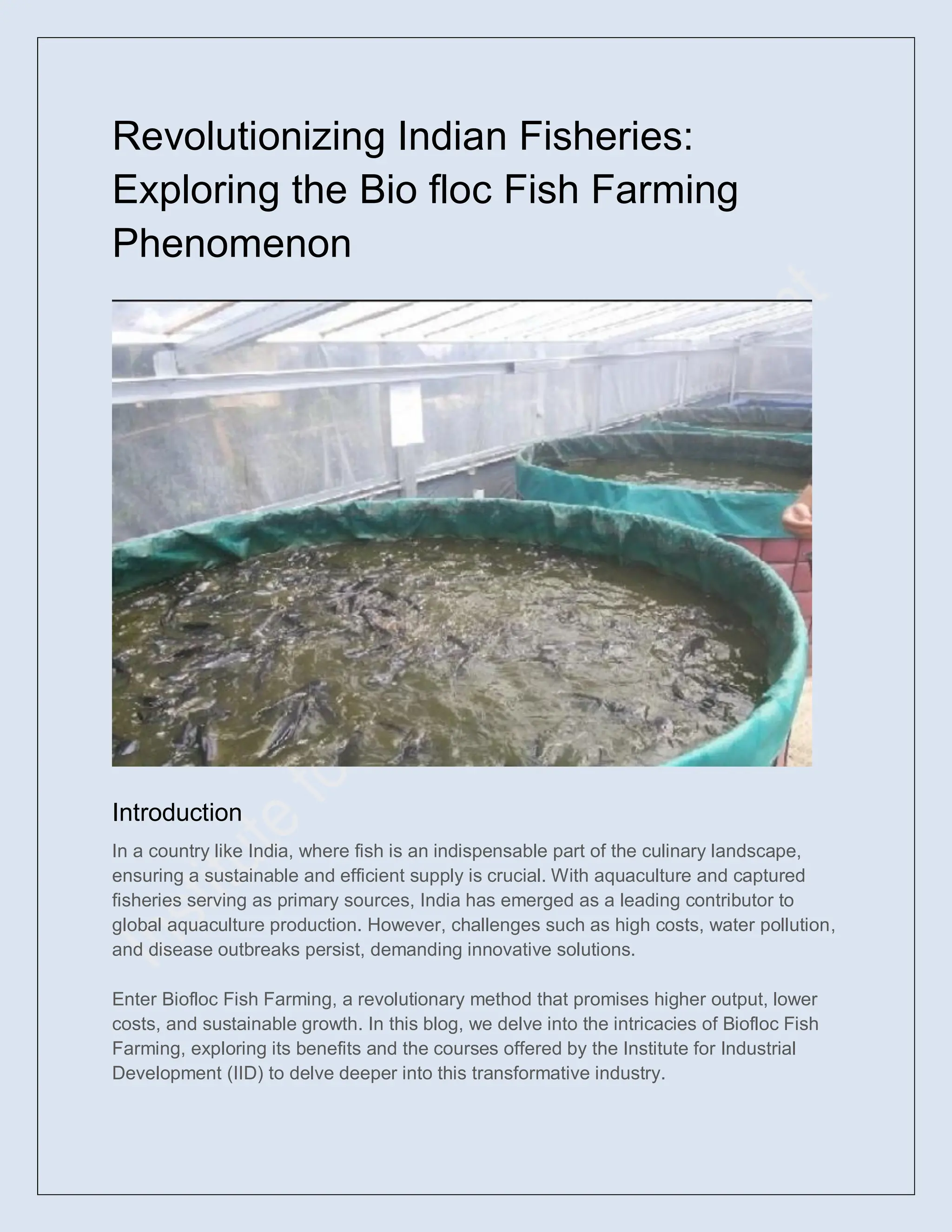 Unlock Aquaculture Success with Bio Flock Mastery | PDF | Agriculture ...
