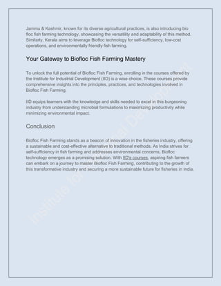 Unlock Aquaculture Success with Bio Flock Mastery | PDF | Agriculture ...