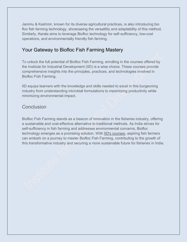 Unlock Aquaculture Success with Bio Flock Mastery | PDF | Agriculture ...