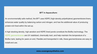 Biofloc Fish Tank System - PVC Fish Farming Tank. | PPT