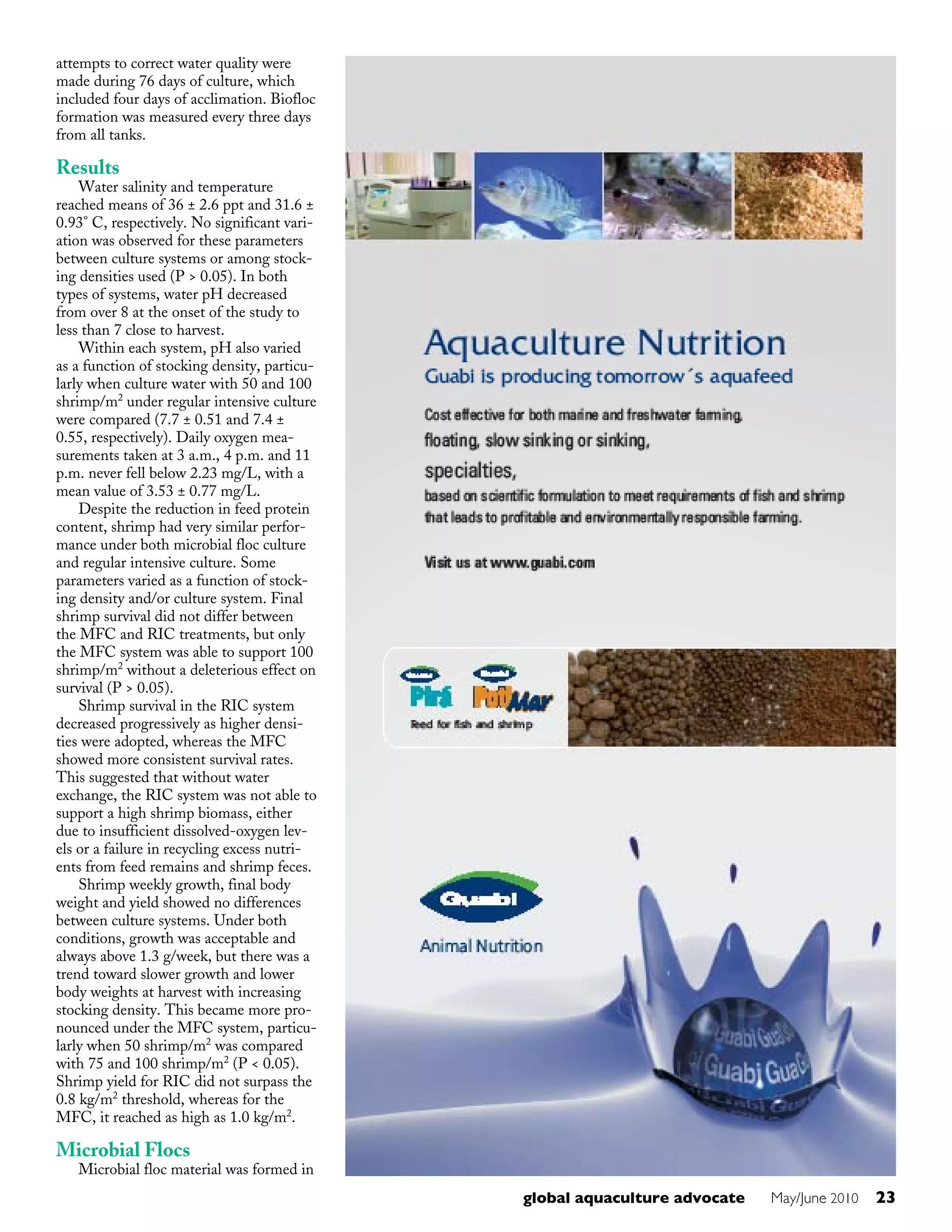 Microbial Flocs Spare Protein In White Shrimp Diets | PDF