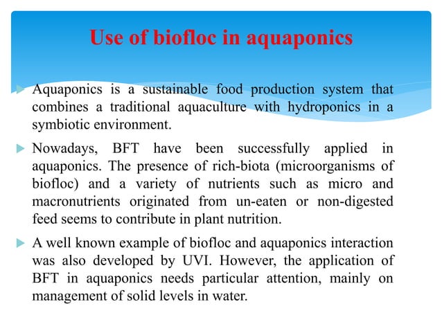 Biofloc Technology in aquaculture | PDF