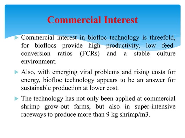 Biofloc Technology in aquaculture | PDF
