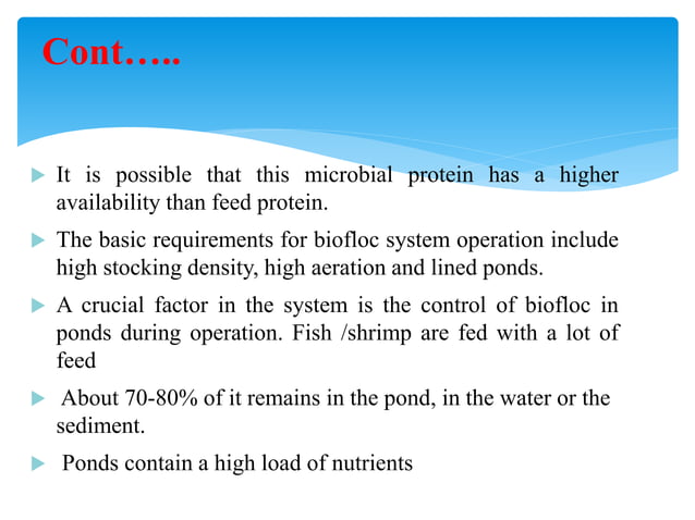 Biofloc Technology in aquaculture | PDF