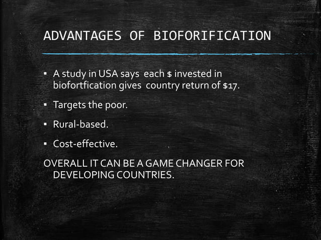 Biofortification | PPTX