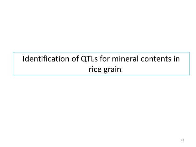 Bio fortification for Enhanced Nutrition in Rice by Conventional and ...