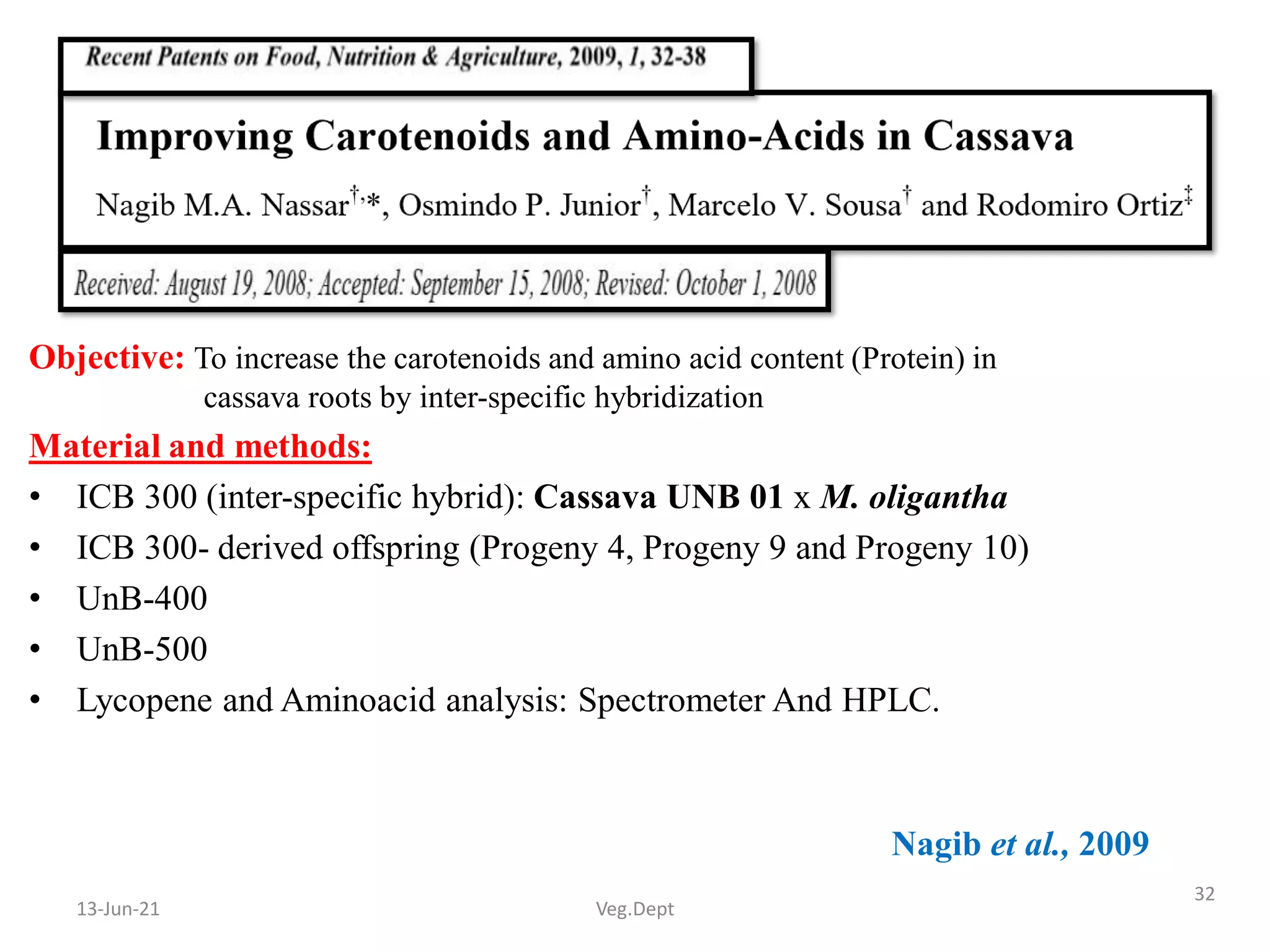 Biofortification of vegetable crops | PDF