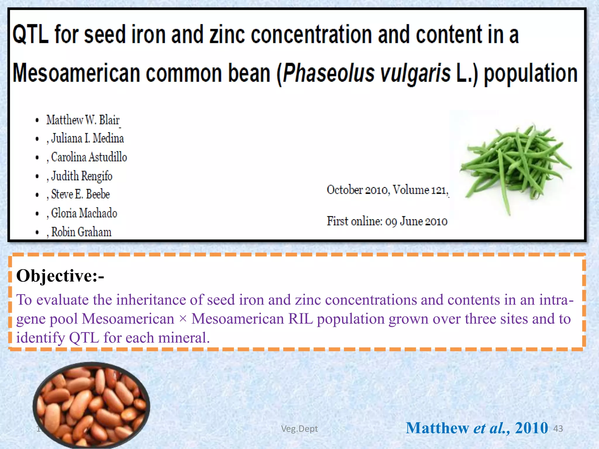 Biofortification of vegetable crops | PDF