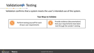 Validation strategies for cloud-based EDCs: more innovation, less ...